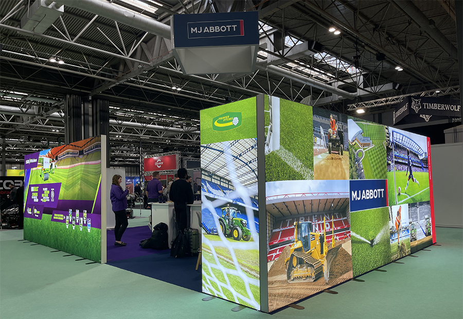 MJ Abbott exhibit at Saltex, Europe’s largest grounds management show ...